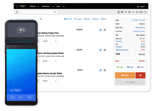 Fully Integrated Payments Solution | Rain Retail Software