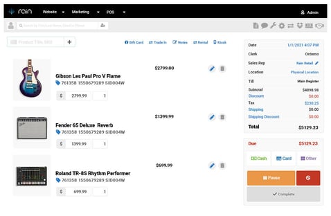 Music Store POS | Rain POS